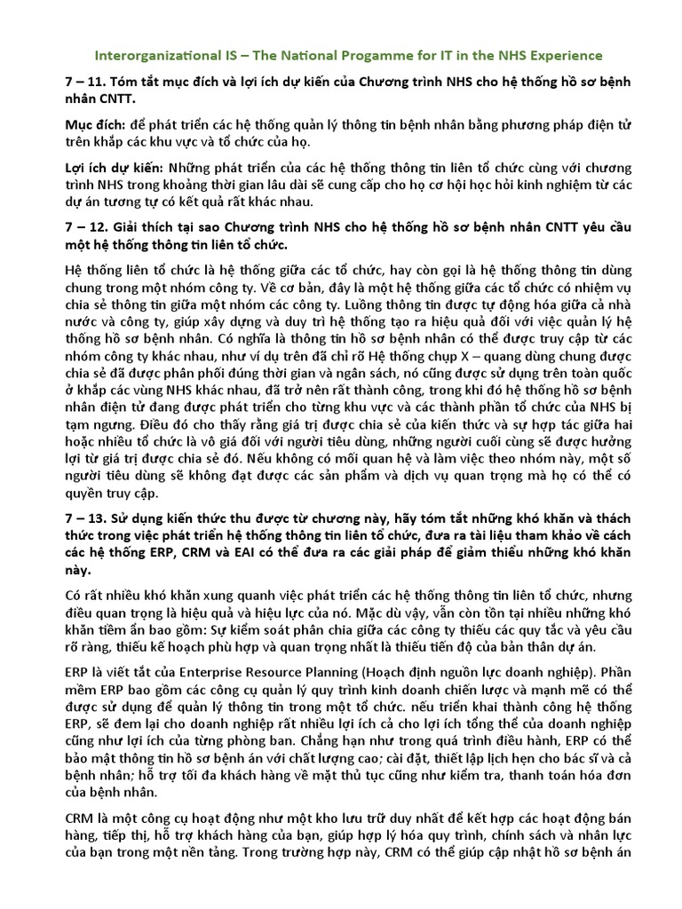 MIS - Case Study 7 | PDF