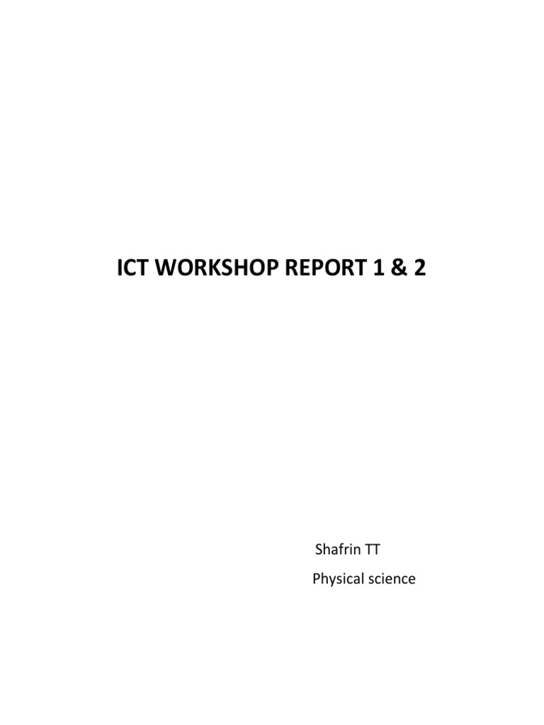 ICT Report | PDF | Virtual Reality | Information And Communications ...