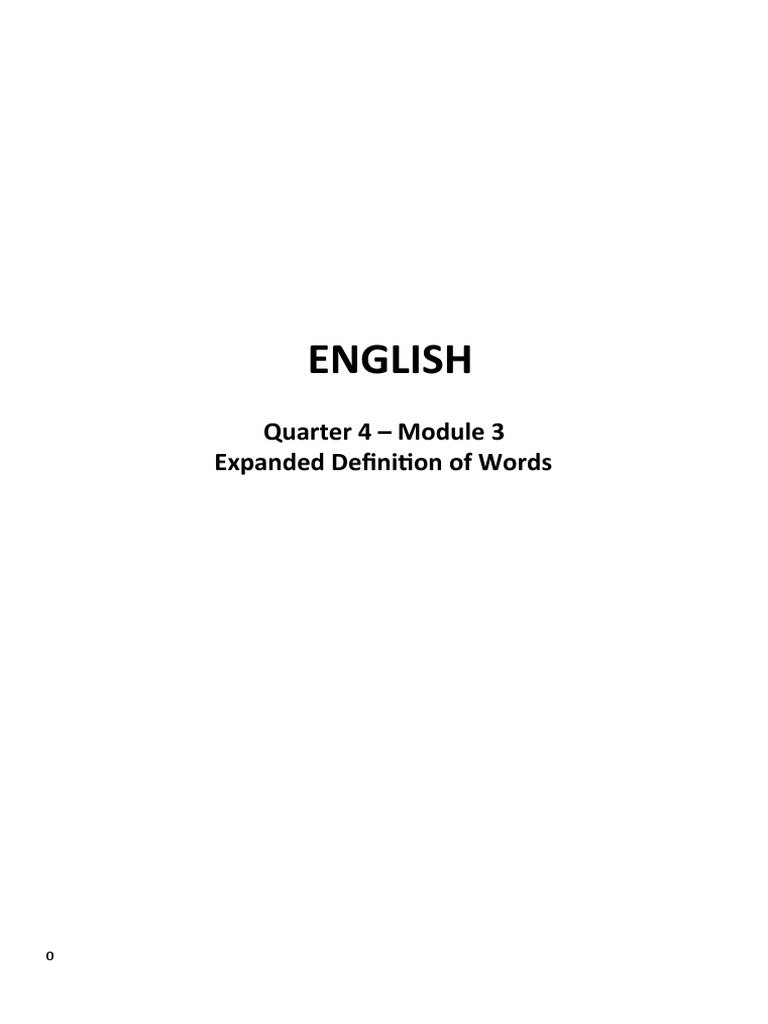 Wnglish 10 Q4 W3 | PDF | Word | Adjective