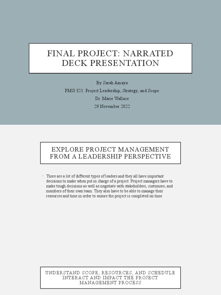 Final Project Narrated Deck Presentation | PDF
