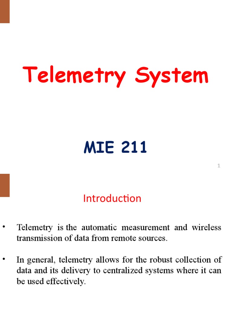 Telemetry | PDF | Modulation | Electric Power Transmission
