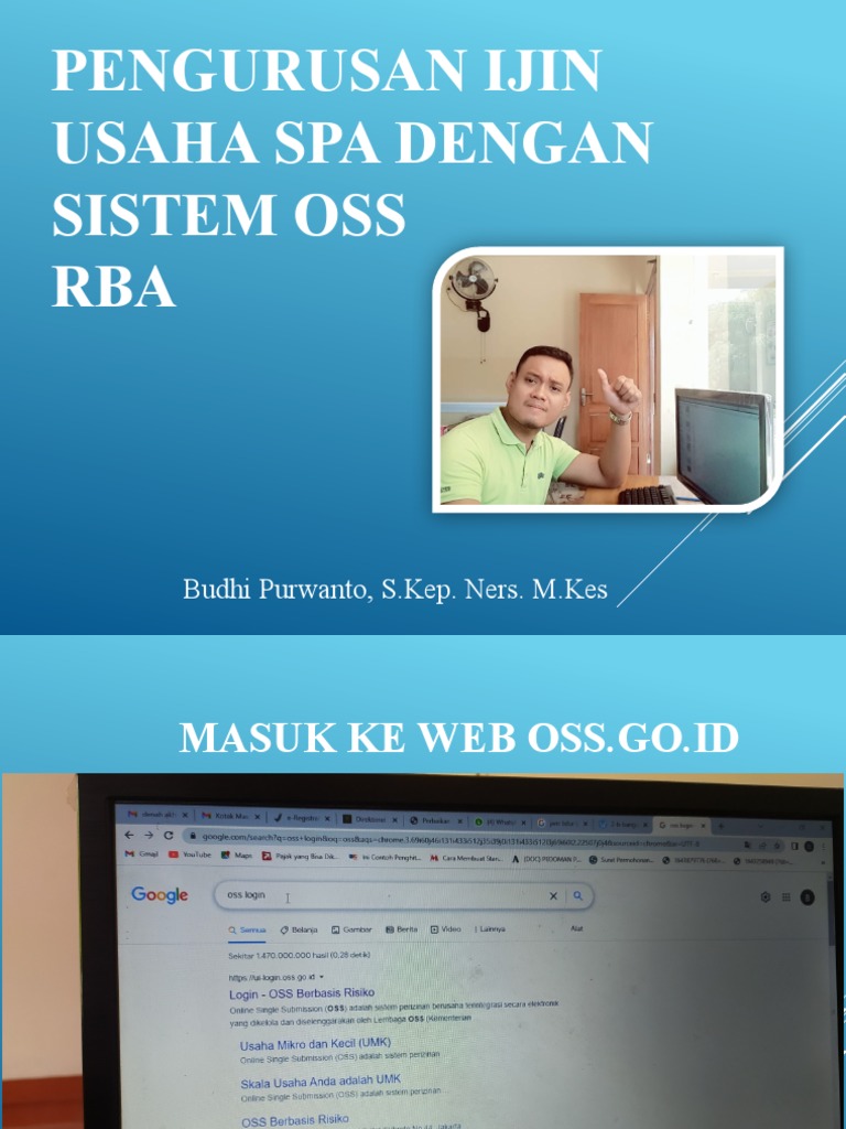 Pengurusan Ijin Usaha SPA Dengan Sistem OSS RBA New | PDF