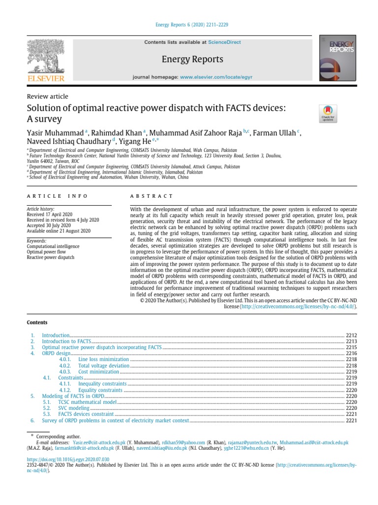 A Review Paper | PDF | Mathematical Optimization | Electricity