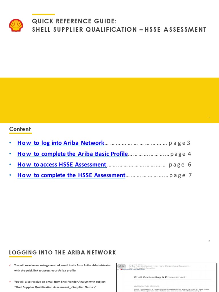 Quick Reference Guide - HSSE Assessment | PDF