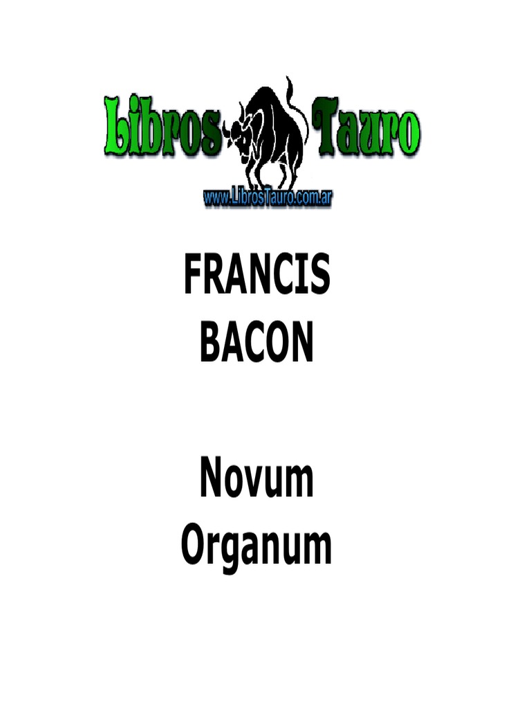Novum Organum | PDF