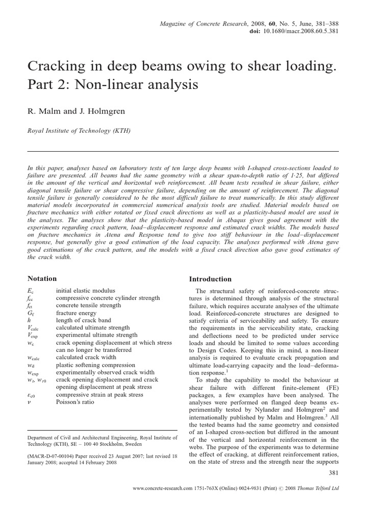 Malm 2008 | Download Free PDF | Fracture | Strength Of Materials
