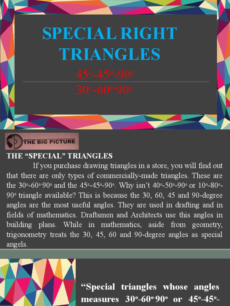 45-45-90 Triangle | PDF | Triangle | Euclidean Geometry