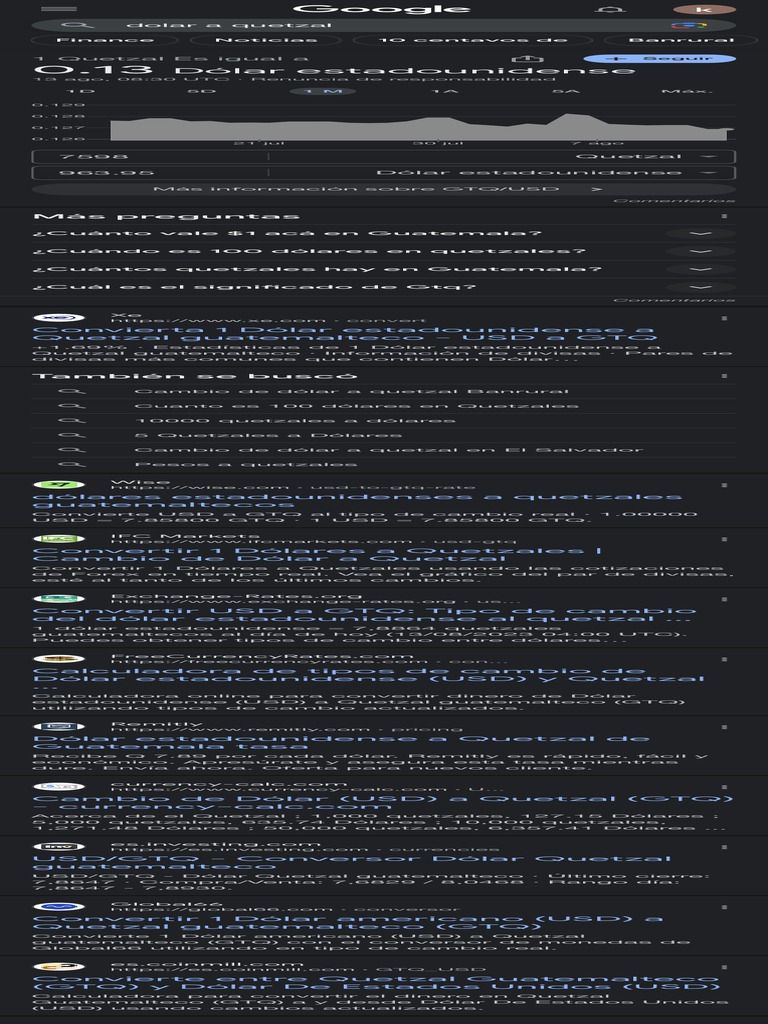 Dolar A Quetzal - Buscar Con Google | PDF