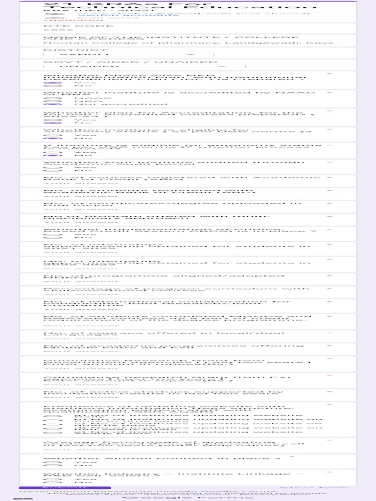 21 KRAs For Technical Education | PDF | Educational Stages