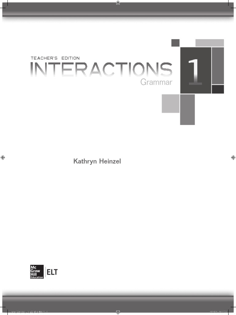 Interactions 1 Grammar TB Printer PDFs READY | PDF | Career & Growth