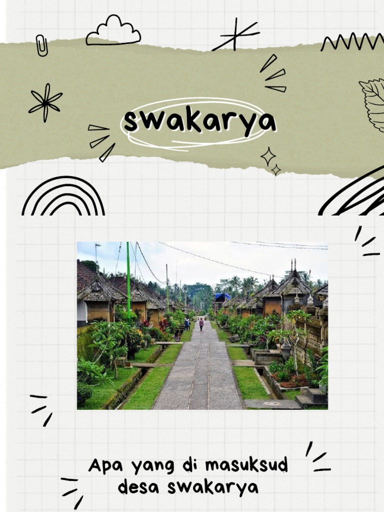 Ciri-Ciri Desa Swakarya di Indonesia | PDF