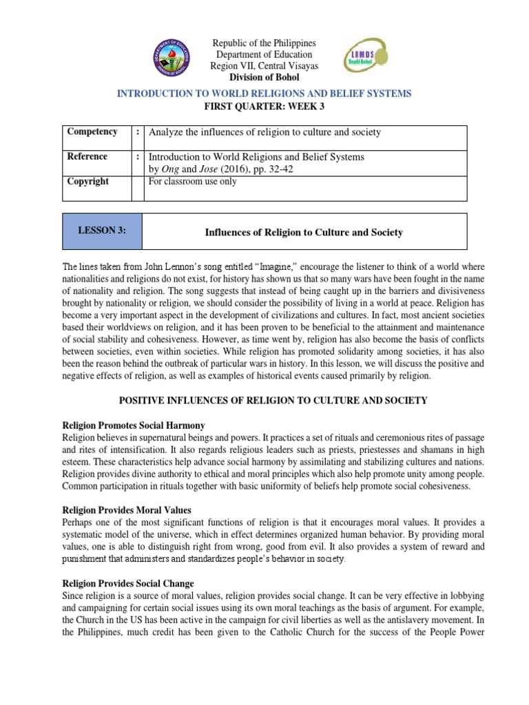 IWRBS Calibrated Q1 Week 3 | PDF