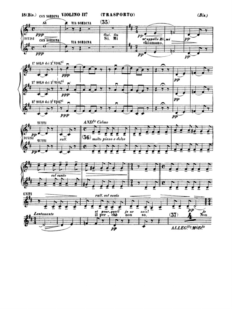 Violin 2 Mi Chiamano Mimi | PDF