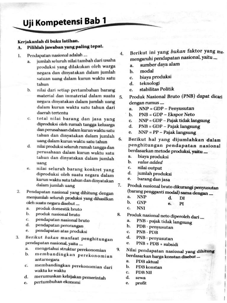 Tugas Eko Bab 1 Dan 2 | PDF