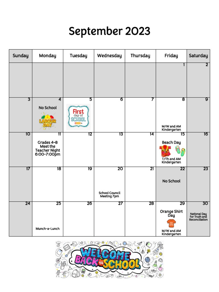 RPS School Calendar 2023-2024 | PDF