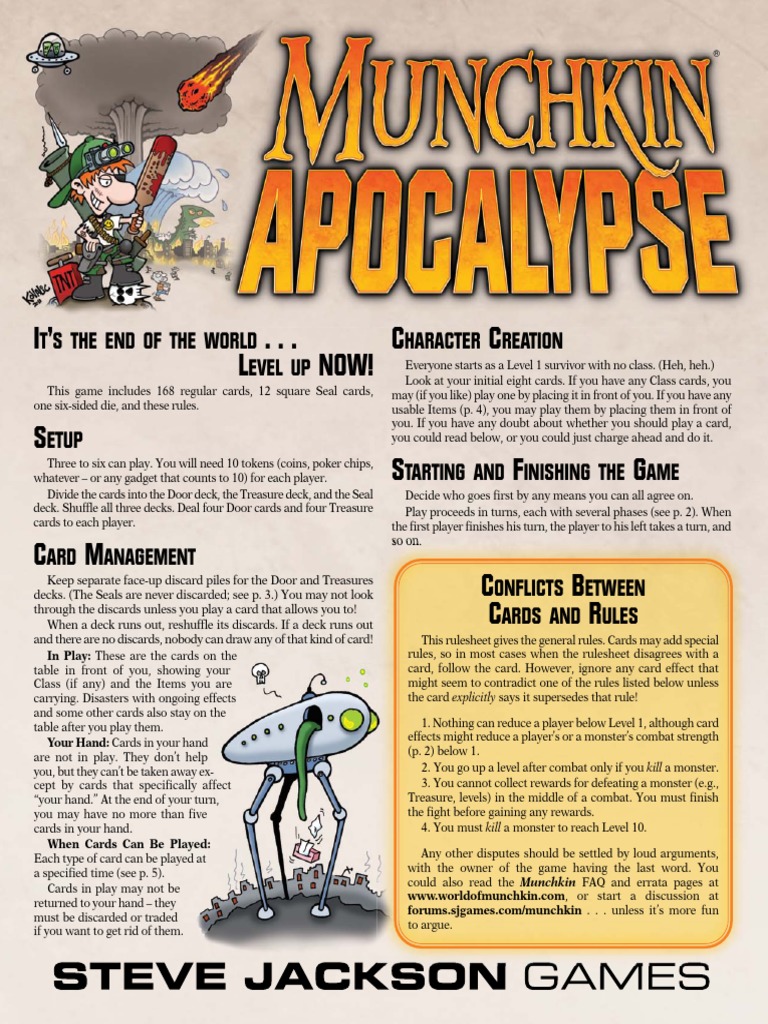 Munchkin Apocalypse Rules | PDF