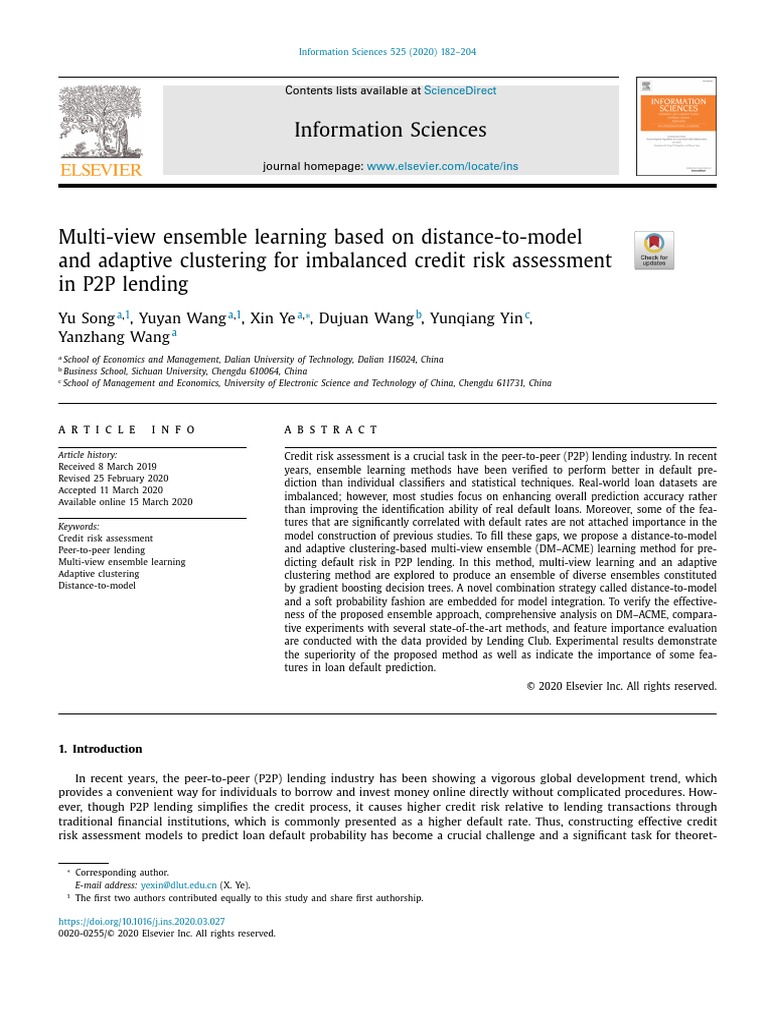 Multi View Ensemble Learning Based On Distance To Model Pdf Cluster Analysis Machine Learning 