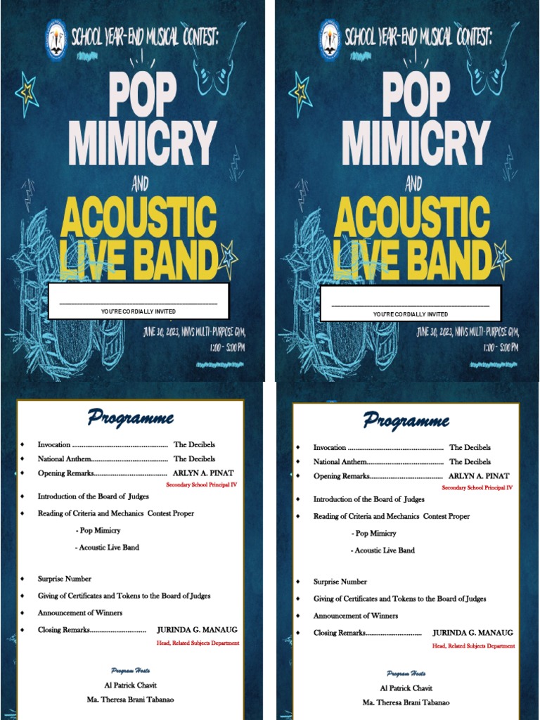 Program Flow and Invitation | PDF