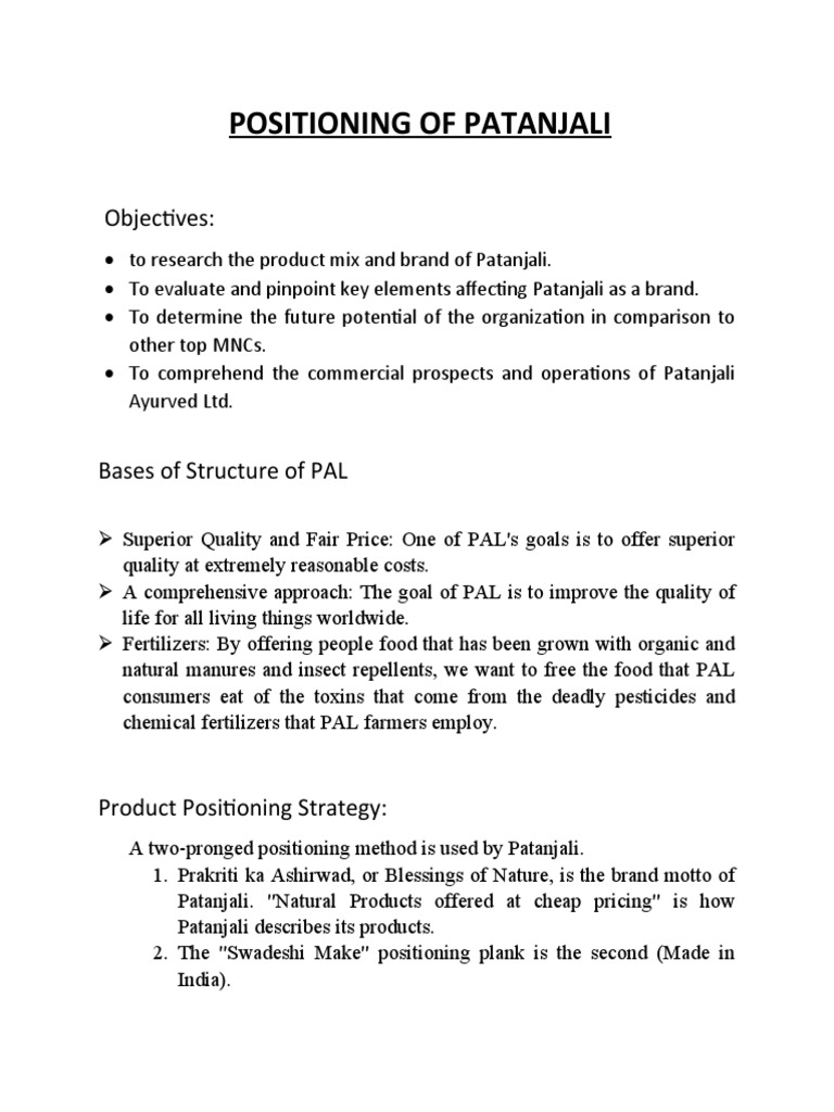 Patanjali Dantkanti Positioning | PDF | Brand | Ayurveda