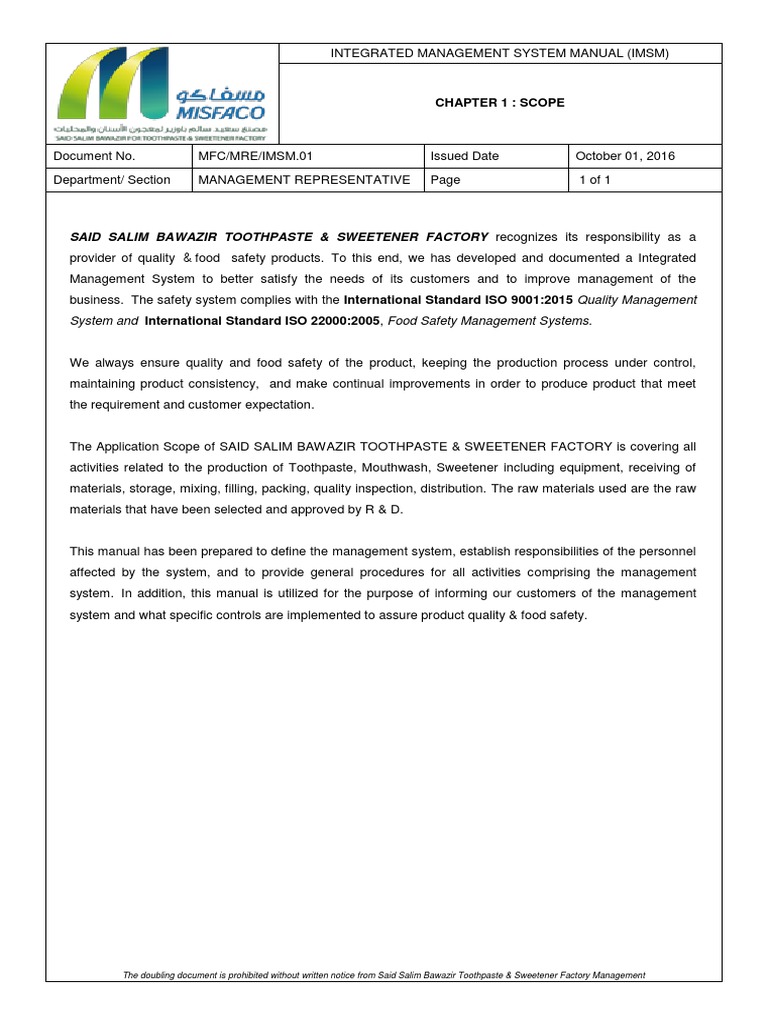 Chapter 1 (Scope) | PDF | Business | Finance & Money Management