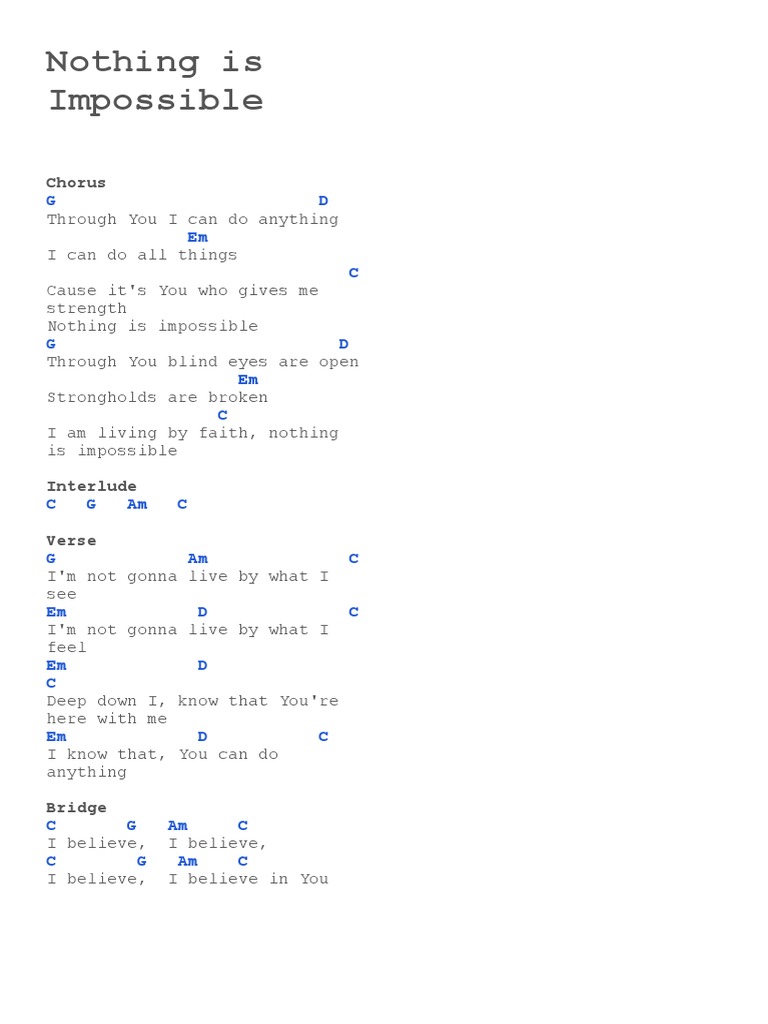 Nothing Is Impossible | PDF