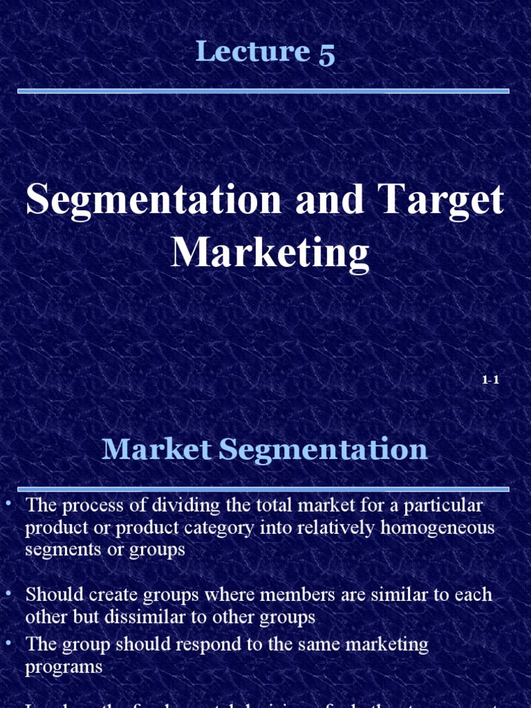 5 Update | PDF | Market Segmentation | Marketing