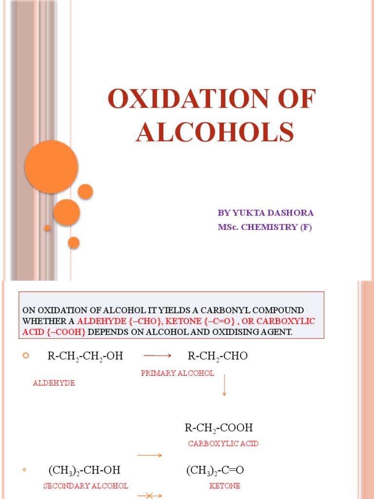 Oxidation of Alcohols | PDF