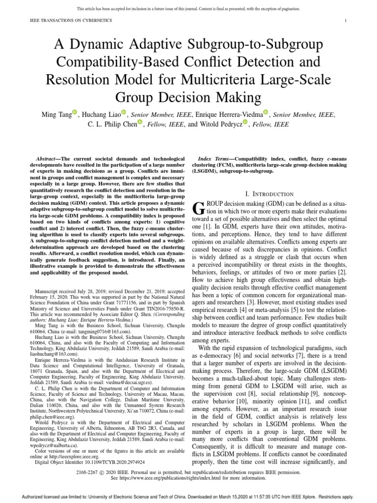 2020 A Dynamic Adaptive Subgroup To Subgroup Compatibility Based