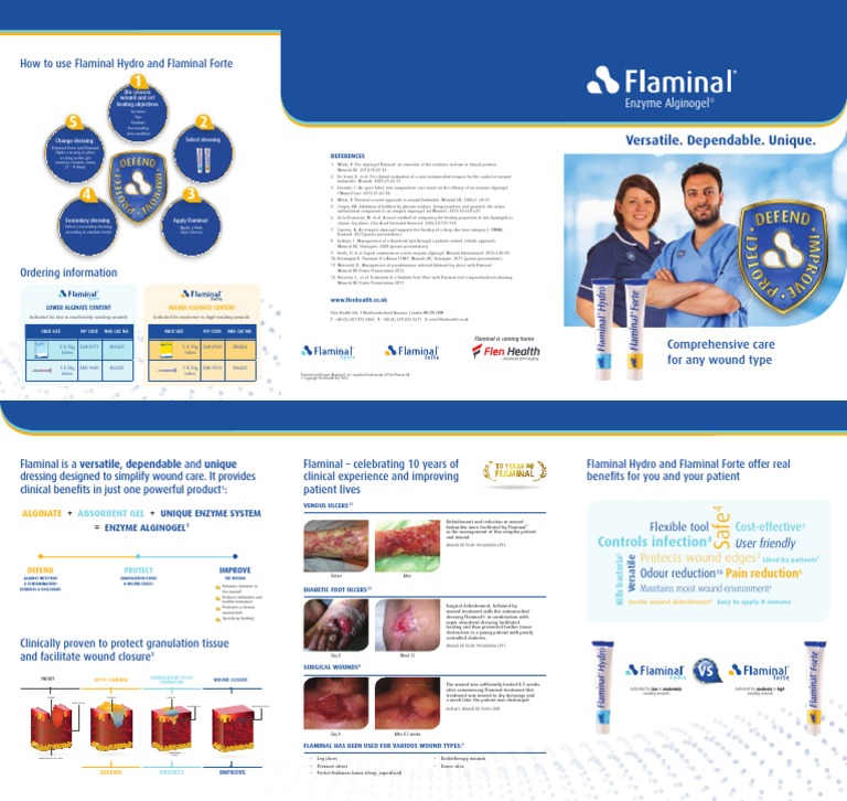 Flaminal Brochure | PDF | Wound | Health Care