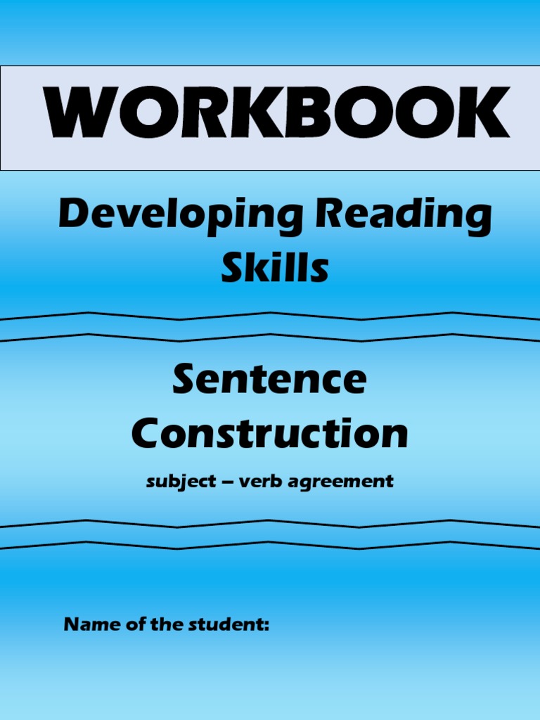 Workbook Pdf Subject Grammar Verb