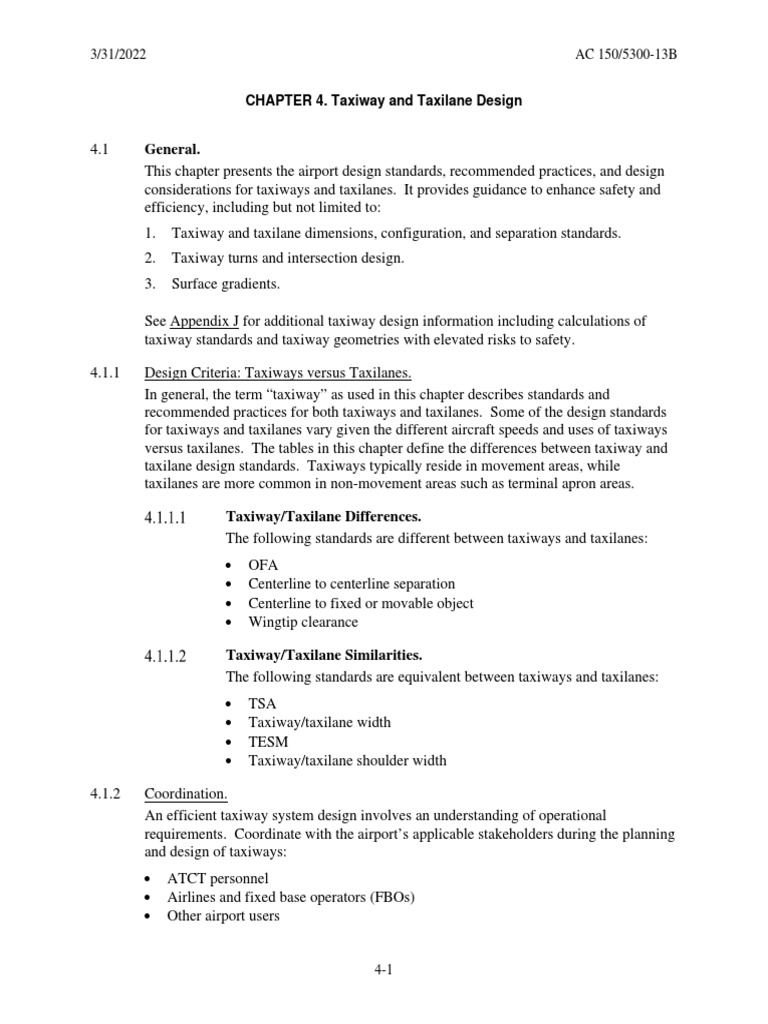 Pages From 150 5300 13B Airport Design Taxiway Design | PDF | Runway ...