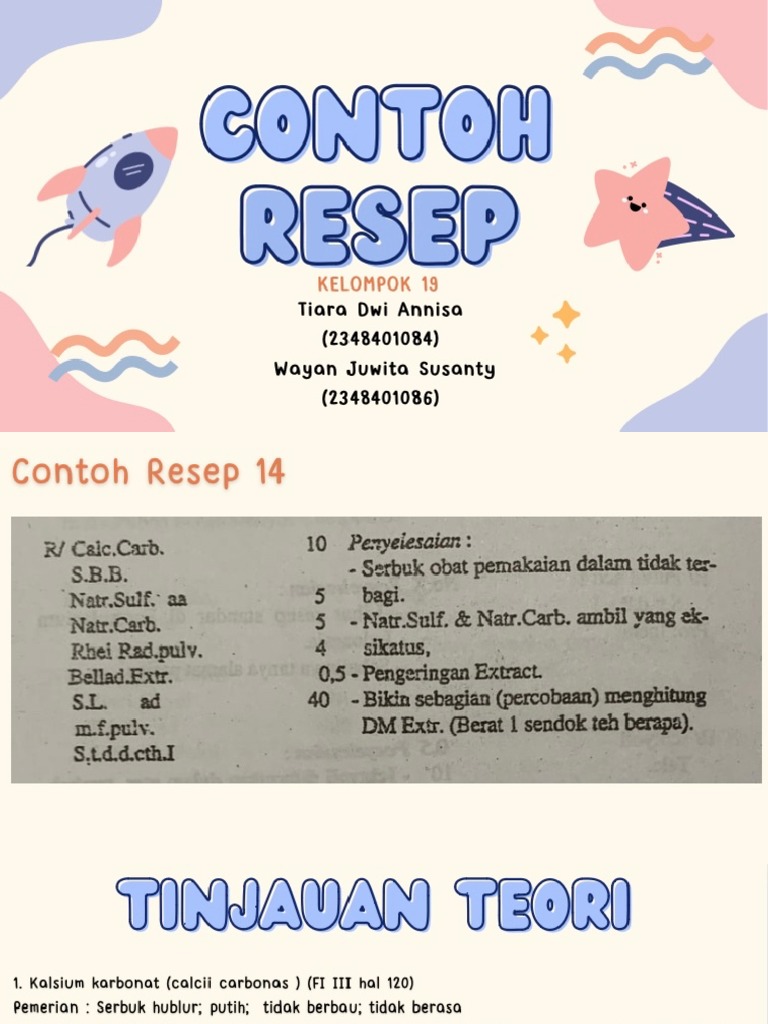 Contoh Resep | PDF