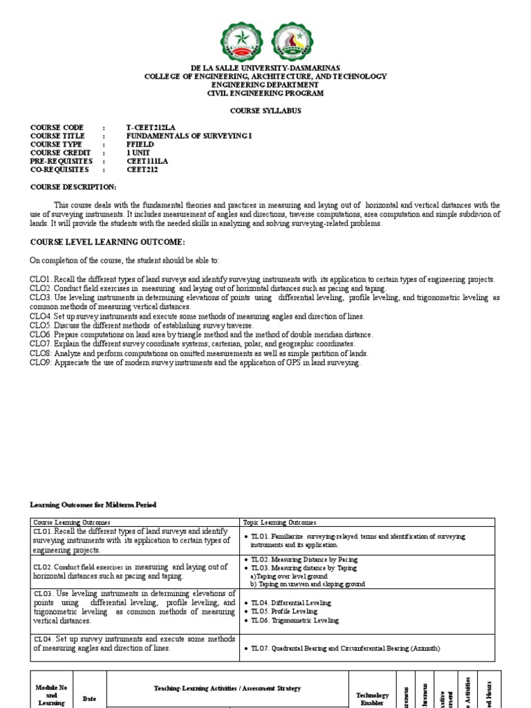 Surveying 1 Field | PDF