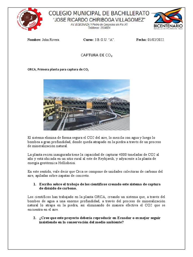 John Rivera 3a Biologia Semana 7 Ecuador A Todo Color | PDF