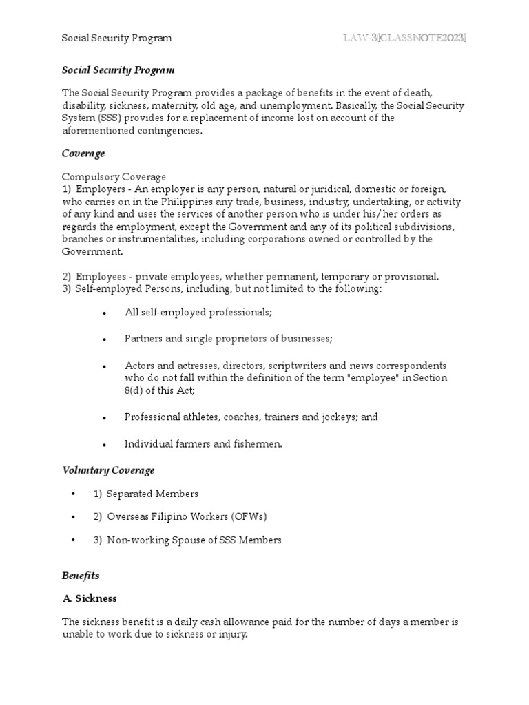 Social Security Guide for Workers | PDF