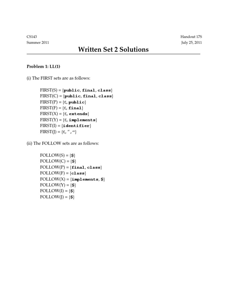 170S Problem Set 2 Solutions | PDF | Computer Programming | Syntax