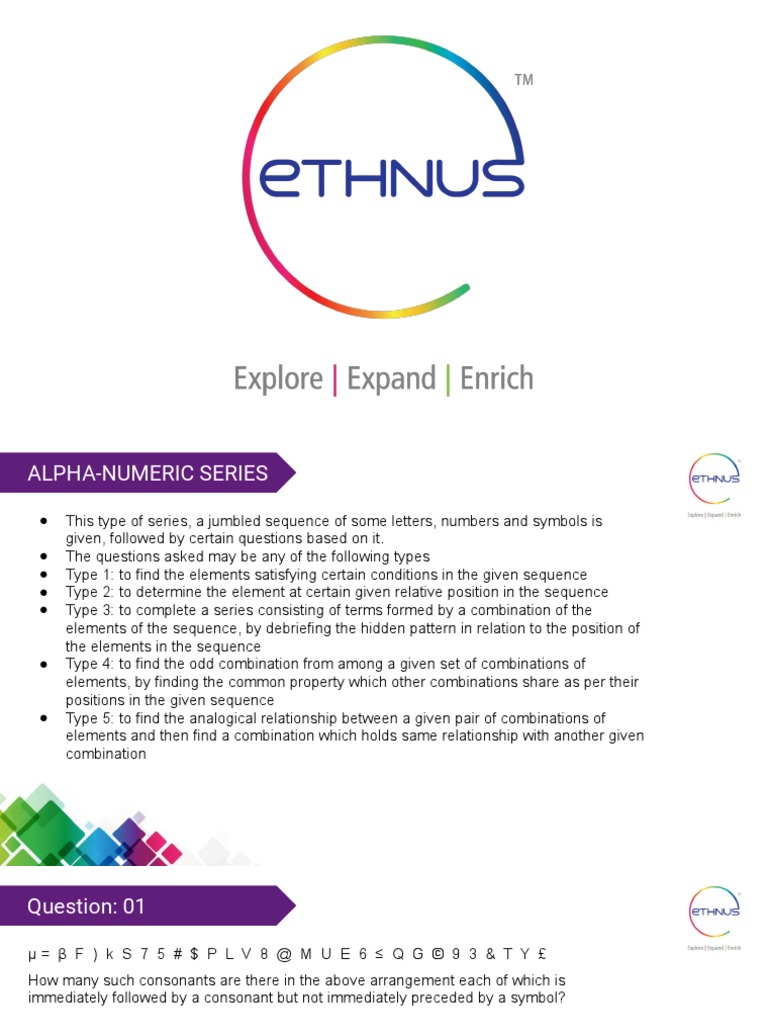 Alpha Numeric Series | PDF | Language Arts & Discipline | Teaching ...