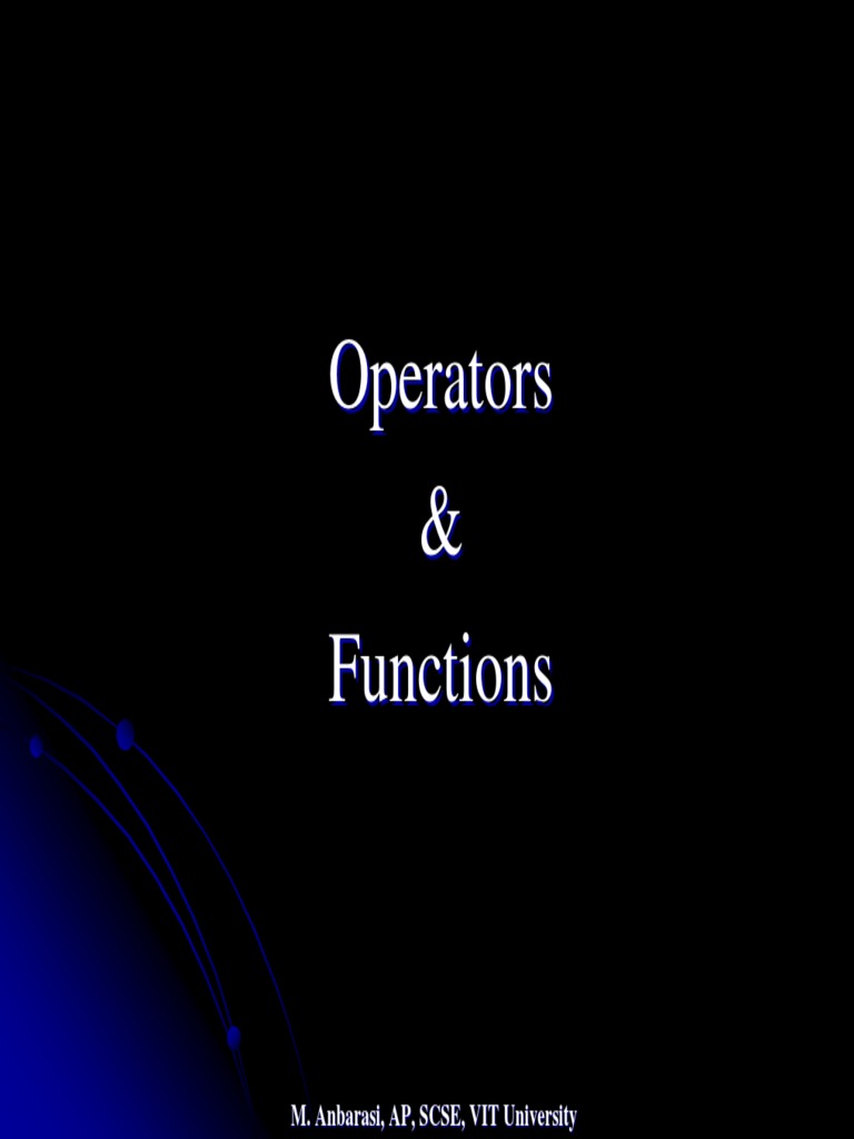 Operators | Download Free PDF | Computer Science | Software Engineering Operators | Download Free PDF | Computer Science | Software Engineering