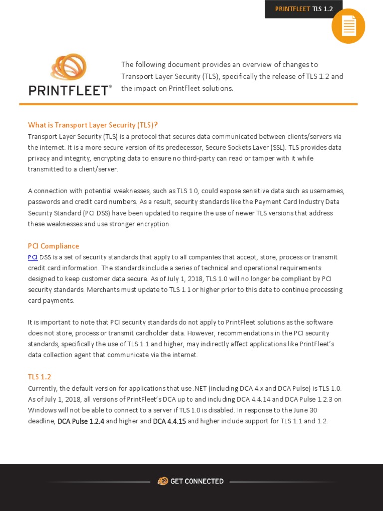 PrintFleet TLS Fact Sheet | PDF