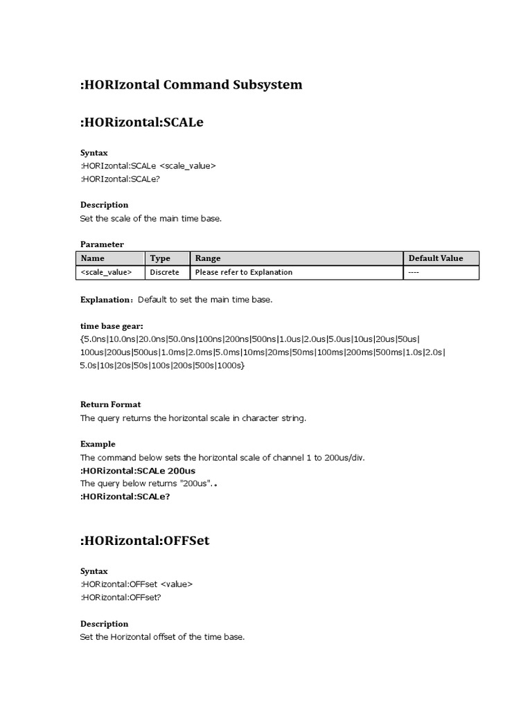 HDS200 Series SCPI Protocol | PDF | Amplitude | Parameter (Computer ... HDS200 Series SCPI Protocol | PDF | Amplitude | Parameter (Computer ...