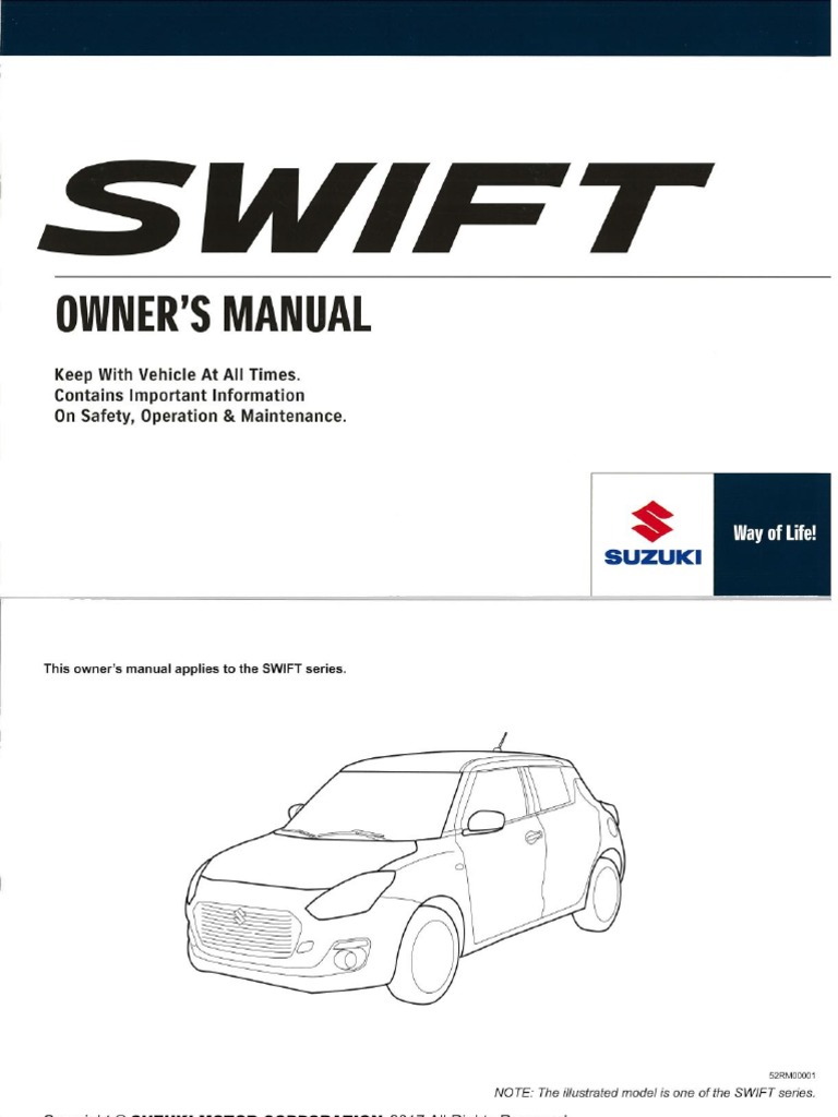 Suzuki Swift Owners Manual - 2017 | PDF