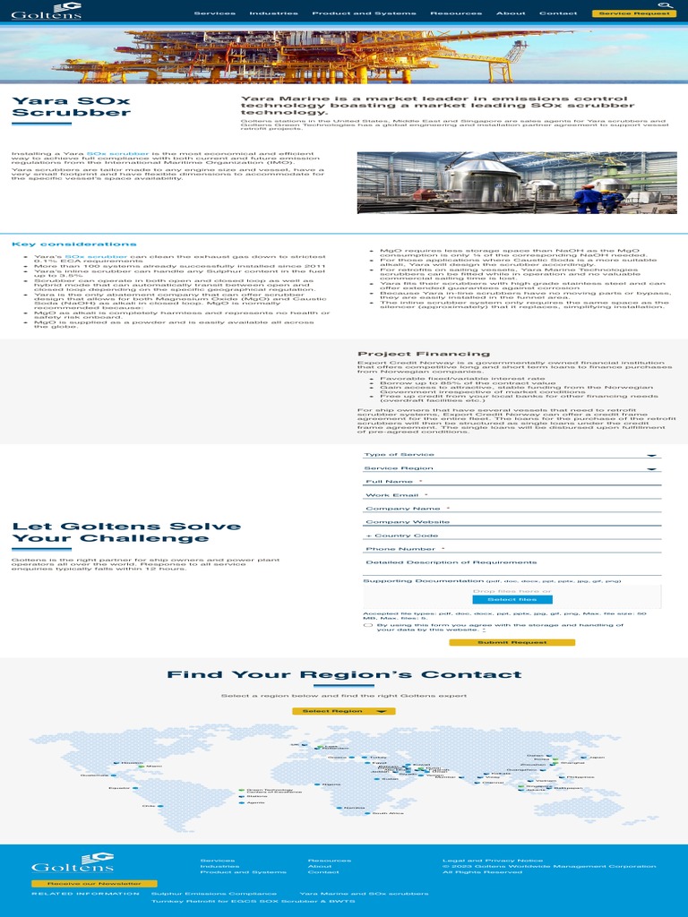 Yara Sox Scrubbers - Goltens | PDF | Loans | Credit