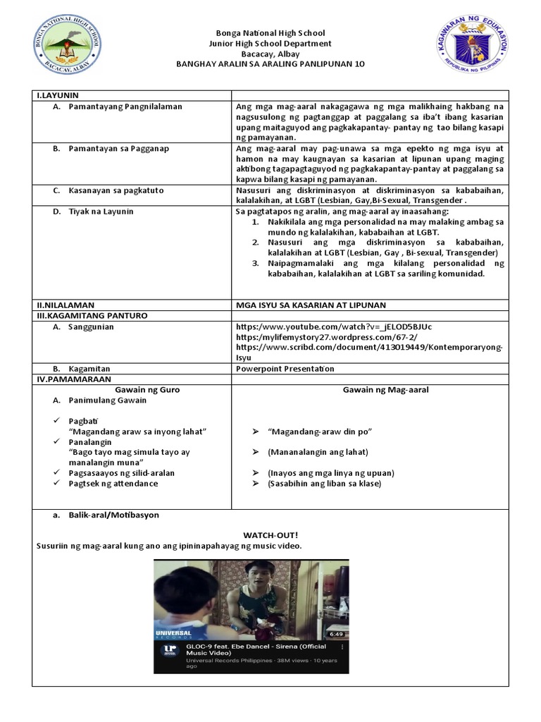 Mga Isyu Sa Kasarian at Lipunan | PDF Mga Isyu Sa Kasarian at Lipunan | PDF