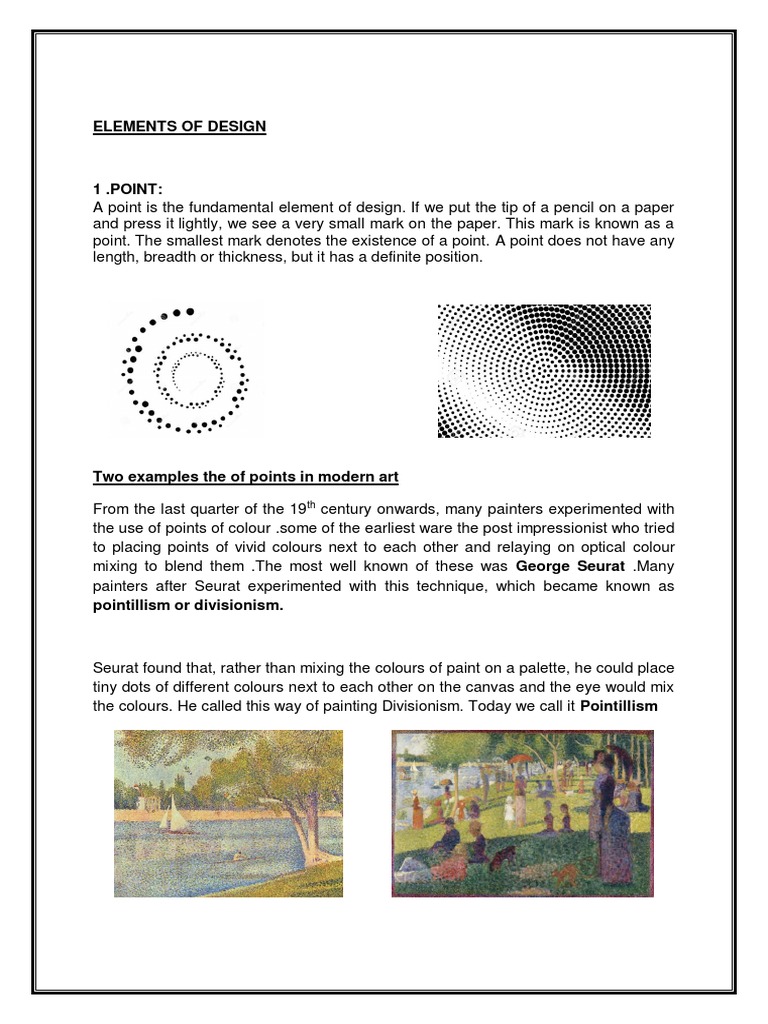 Understanding Pointillism in Art | PDF | Color | Vision