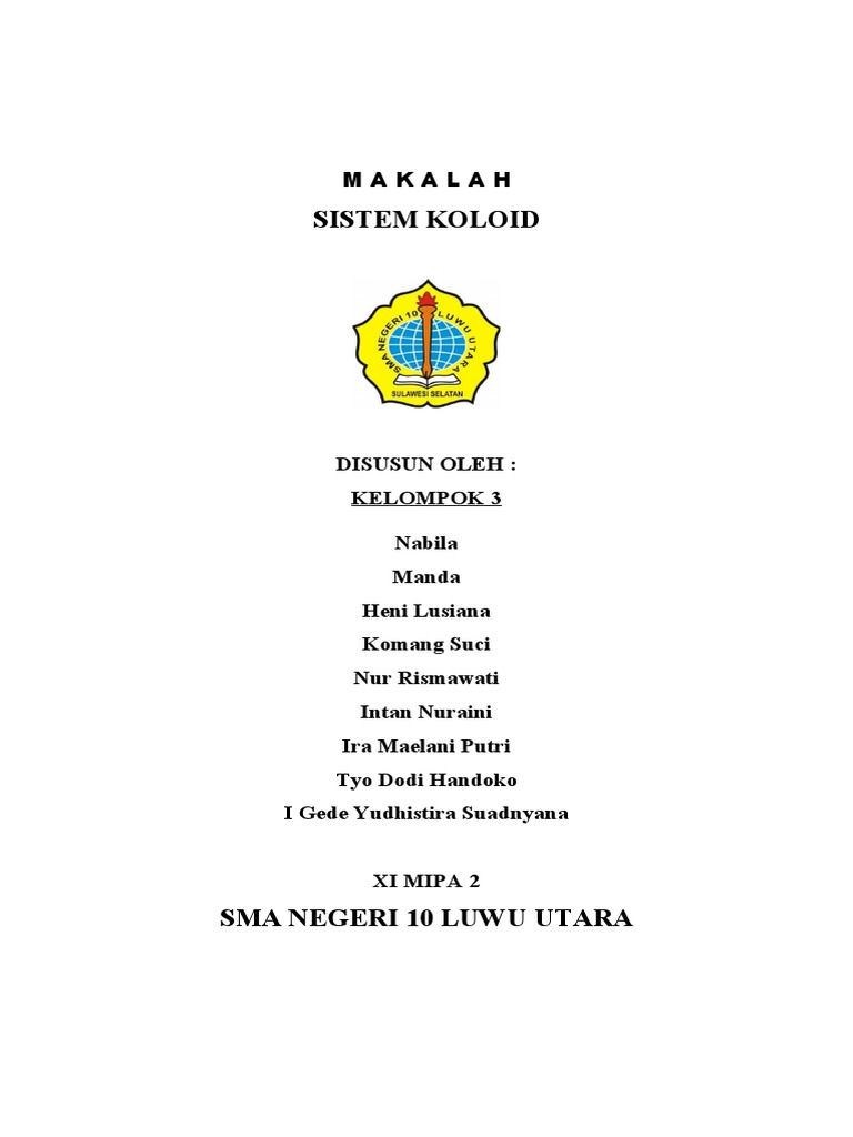 Cara Pembuatan Koloid Secara Lengkap | PDF