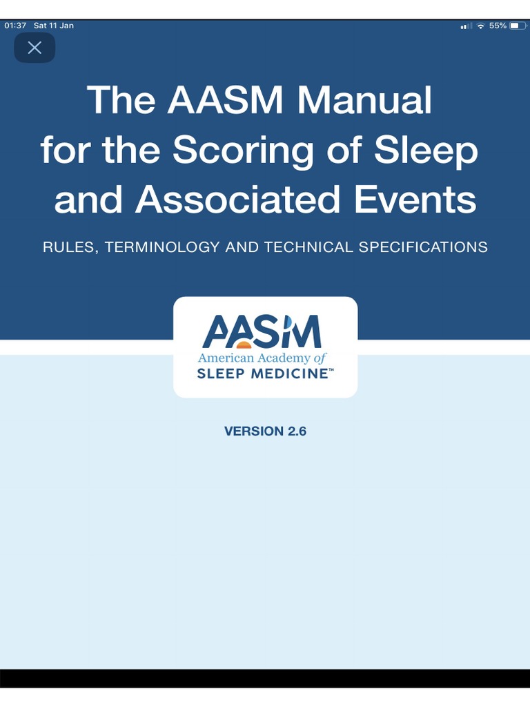 AASM Manual Ver2.6 For Coding Sleep and Assoc Disorders | PDF