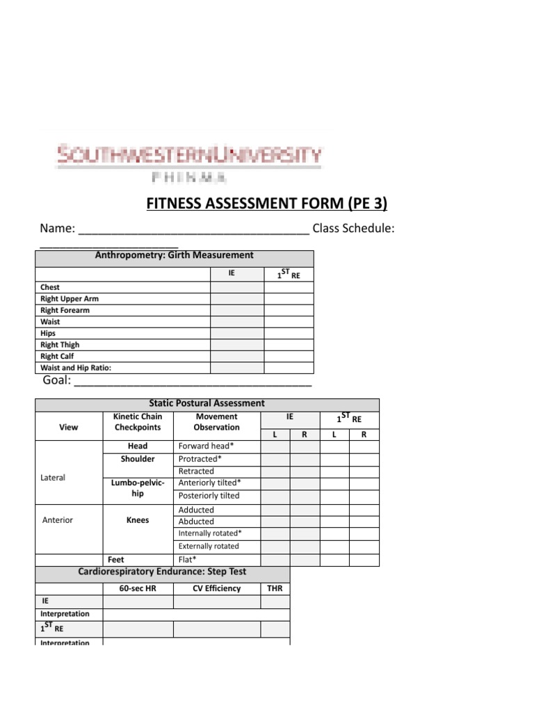 Updated PFA FORM | PDF | Anatomical Terms Of Motion | Foot