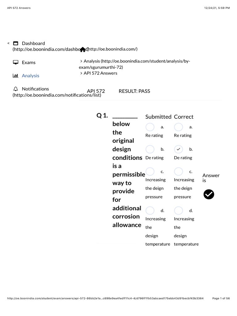 API 572 Q & Answers | PDF