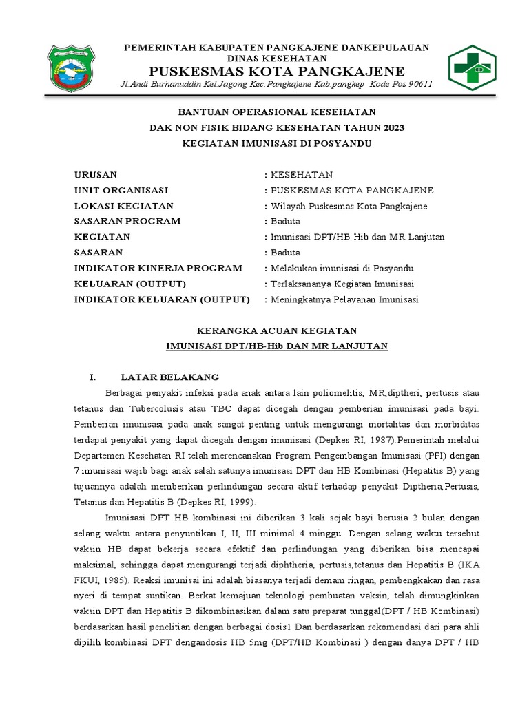 Tor Imunisasi 2023 | PDF | Sains & Matematika