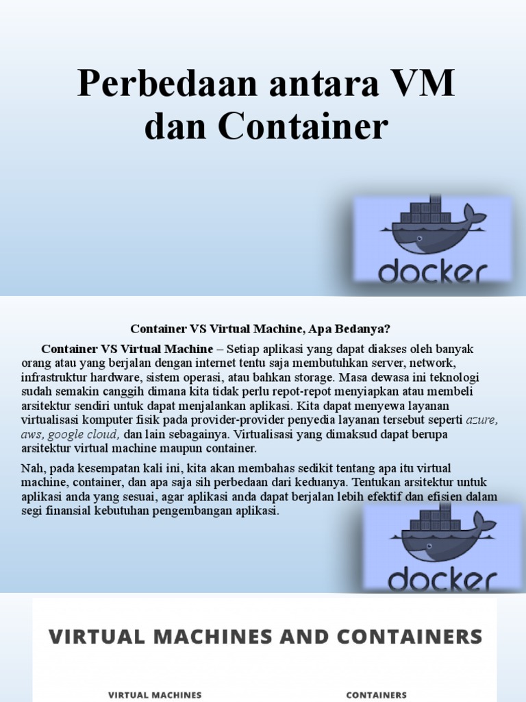 VM Vs Container | PDF